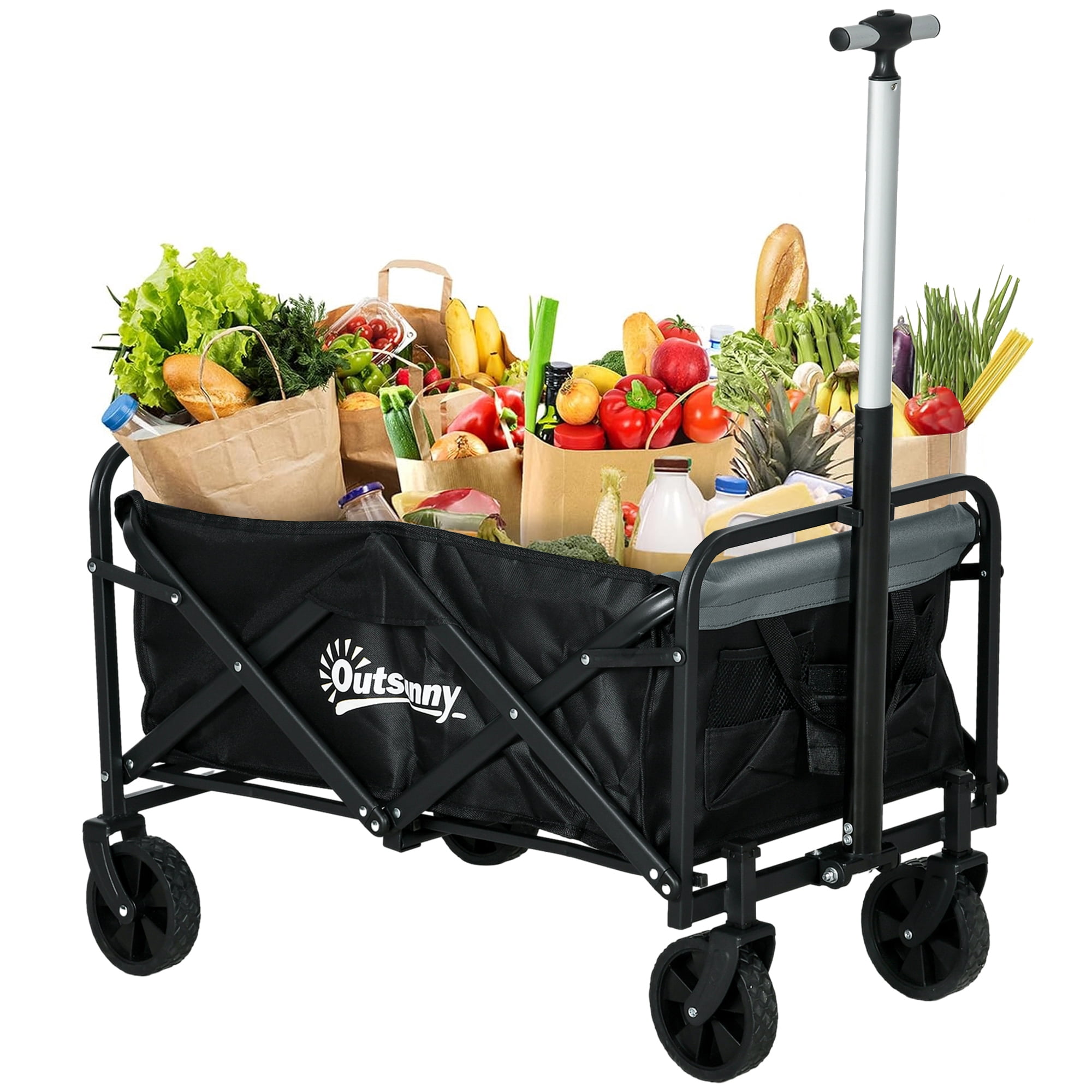 Click here for Outsunny Folding Garden Cart With Telescopic Handl... prices