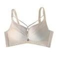 Shachafan Women’s Adjustable Satin Wireless Bra For Small Bust Gathered ...