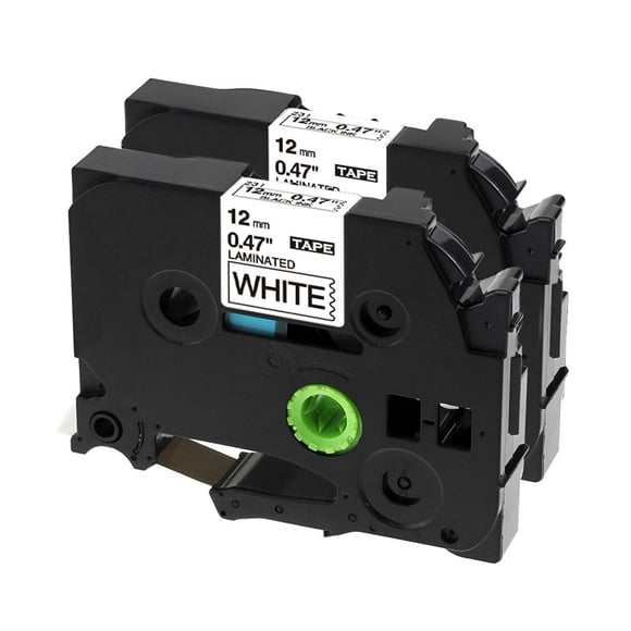 12mm 47 Laminated White Tz Tape