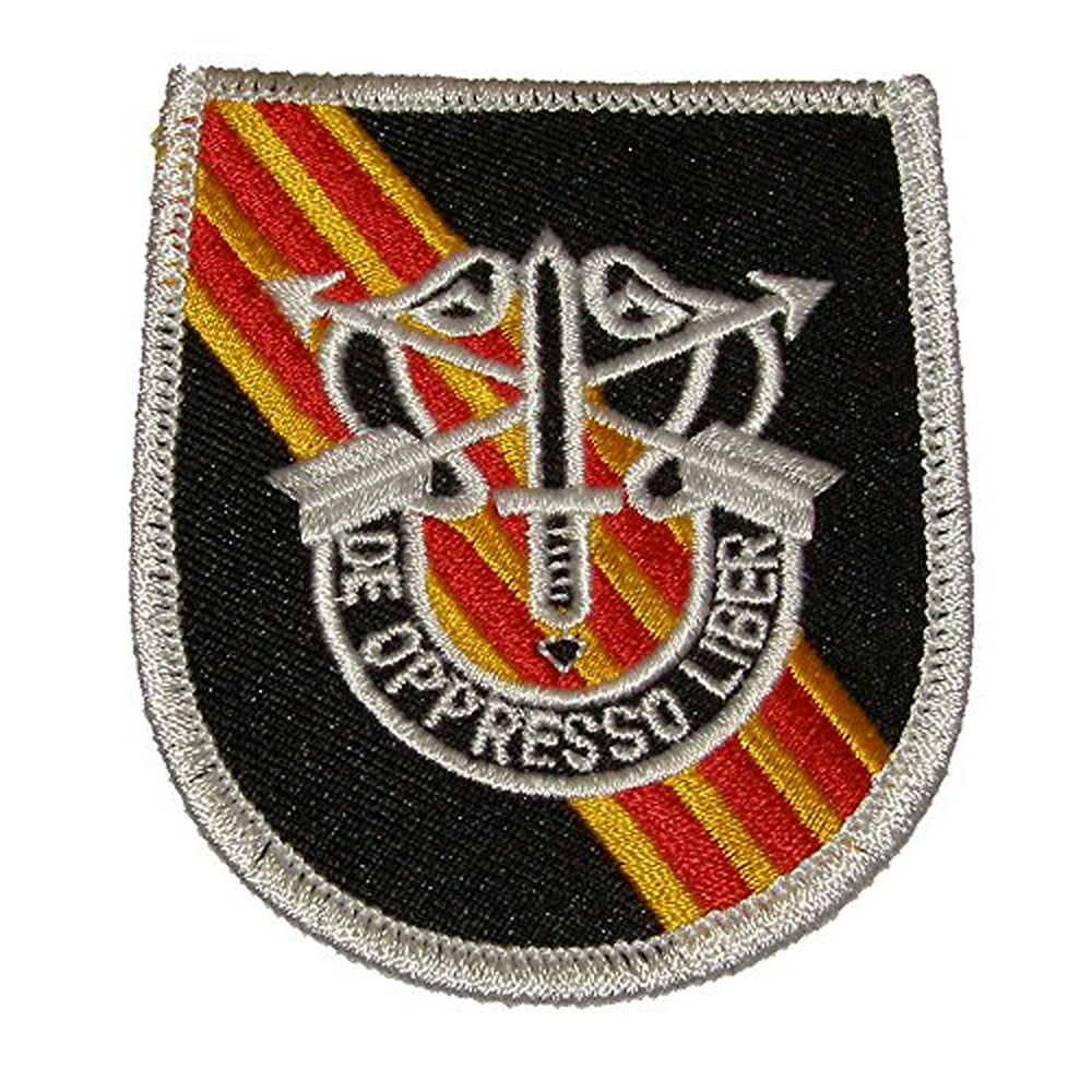 ARMY SPECIAL FORCES BERET FLASH DE OPPRESSO LIBER PATCH - Color ...