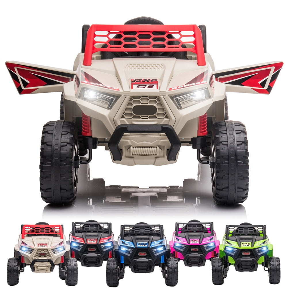 Senbabe Kids Ride on Car, 12V Electric Off-Road UTV Truck with Forward ...