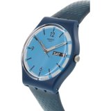 Swatch Blue Bottle Blue Dial Blue Leather Men's Watch GN719 - Walmart.com