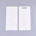 100pcs Cardboard Hair Clip Display Cards Rectangle Ivory 14.9x6.9cm ...