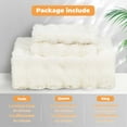 BLEUM CADE 3 Piece Fluffy Comforter Set King Size,Fuzzy Soft Faux ...