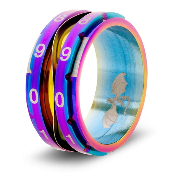 CritSuccess Clicking Life Counter Ring (Size 12 - Stainless Steel ...