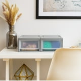 IRIS USA 6QT Plastic Storage Drawers - Stackable & Modular - Walmart.com