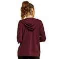 LAVRA Women's Athletic Zip Up Hoodie Light Weight Exercise Jacket ...