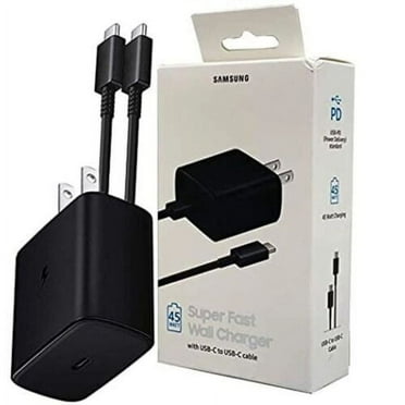Samsung 45W USB-C Super Fast Wall Charger with Adapter Plug & Cable ...
