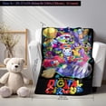The Amazing Digital Circus Themed Flannel Blanket, Cartoon Pattern ...