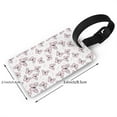 Balery Pink Butterflies (2) Print Durable Luggage Tags with Secure ...