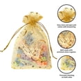 100PCS Moon Star Organza Bags, 4x6 inches (10x15cm) Small Mesh Bags ...