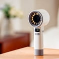 Slim Handheld Fan Digital Display High-Speed Wind Gathering USB ...