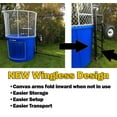 EZ Dunker Portable Commercial Dunk Tank Booth, Wingless Blue, Trailer ...