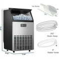 SMETA Commercial Ice Maker Undercounter 33LBS, 99LBS/24H Ice Maker ...