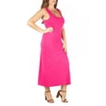 24seven Comfort Apparel Plus Size Racerback Maxi Dress - Walmart.com