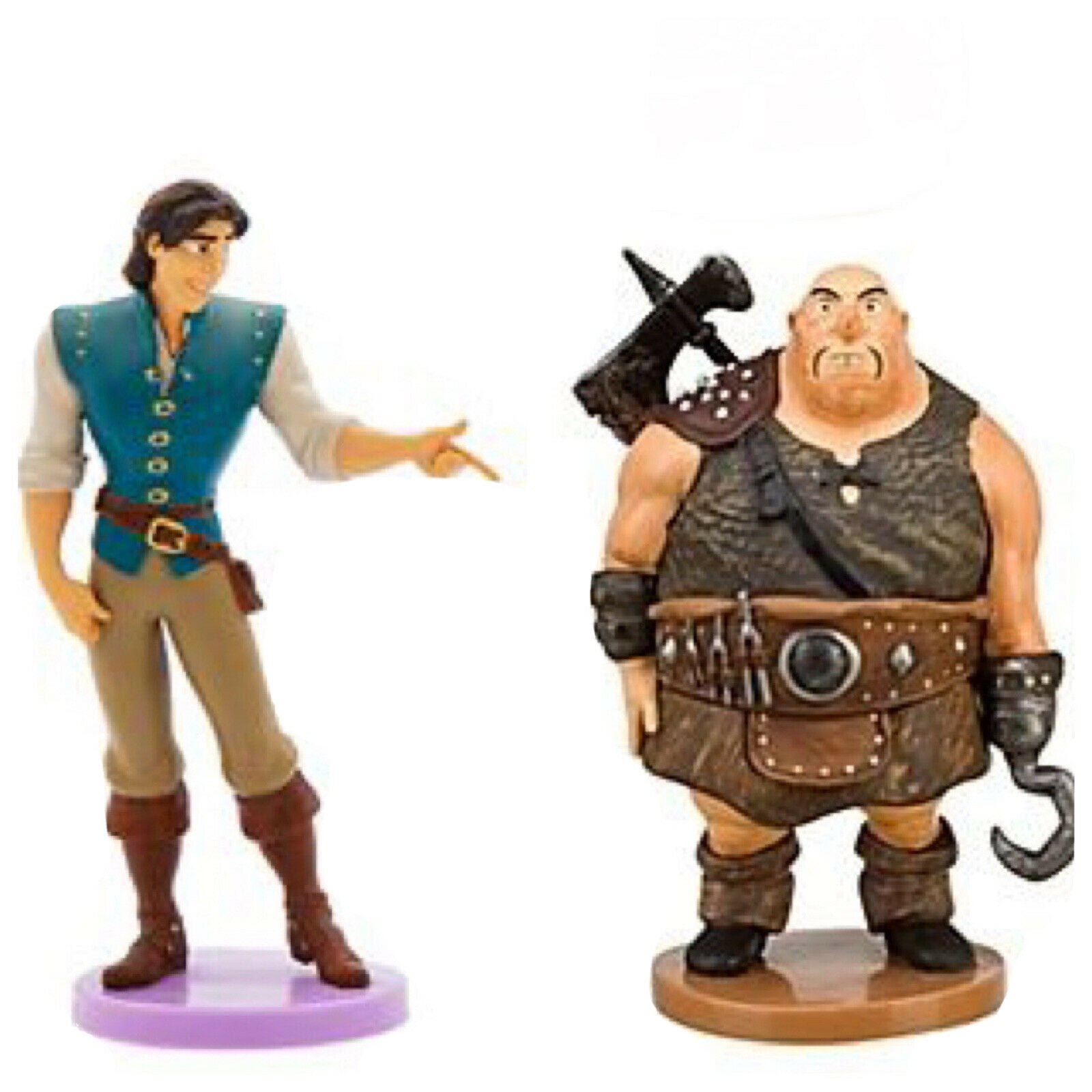 Flynn Rider & Thug PVC Cake Topper Set Figure Figurine Tangled Rapunzel Disney - Walmart.com