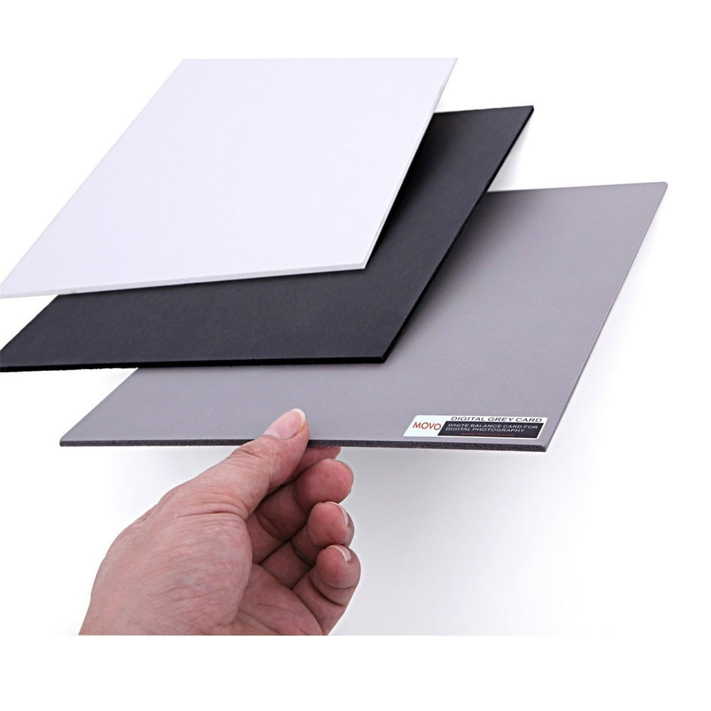 Movo Photo Color/White Balance Card Set for Digital Photography (Full ...
