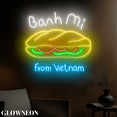 Glowneon Banh Mi From Vietnam Neon Signboard, Vietnamese Banh Mi Art ...