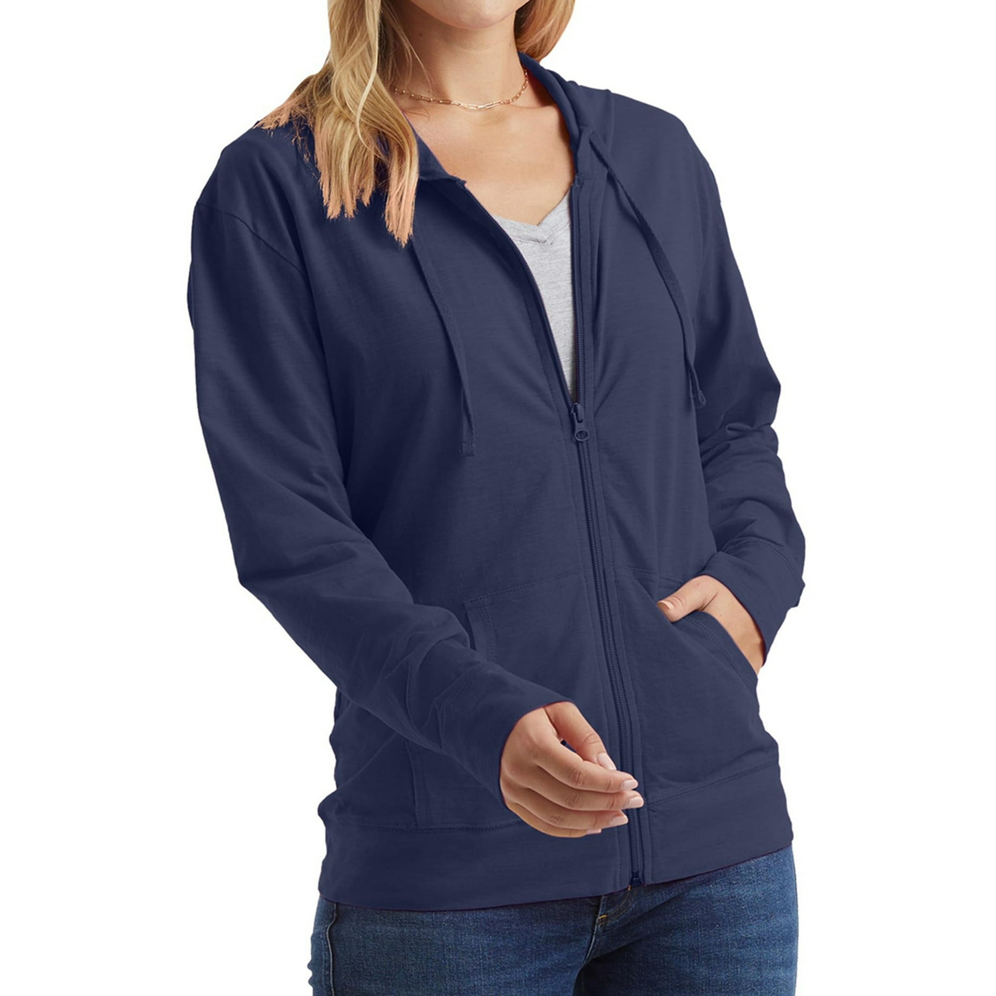 Click here for Unbranded Womens Slub Knit Full-Zip Hoodie  Textur... prices