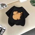 BOOMNY Baby Girls Short Sleeve T-Shirts Crew Neck Cartoon Capybara ...