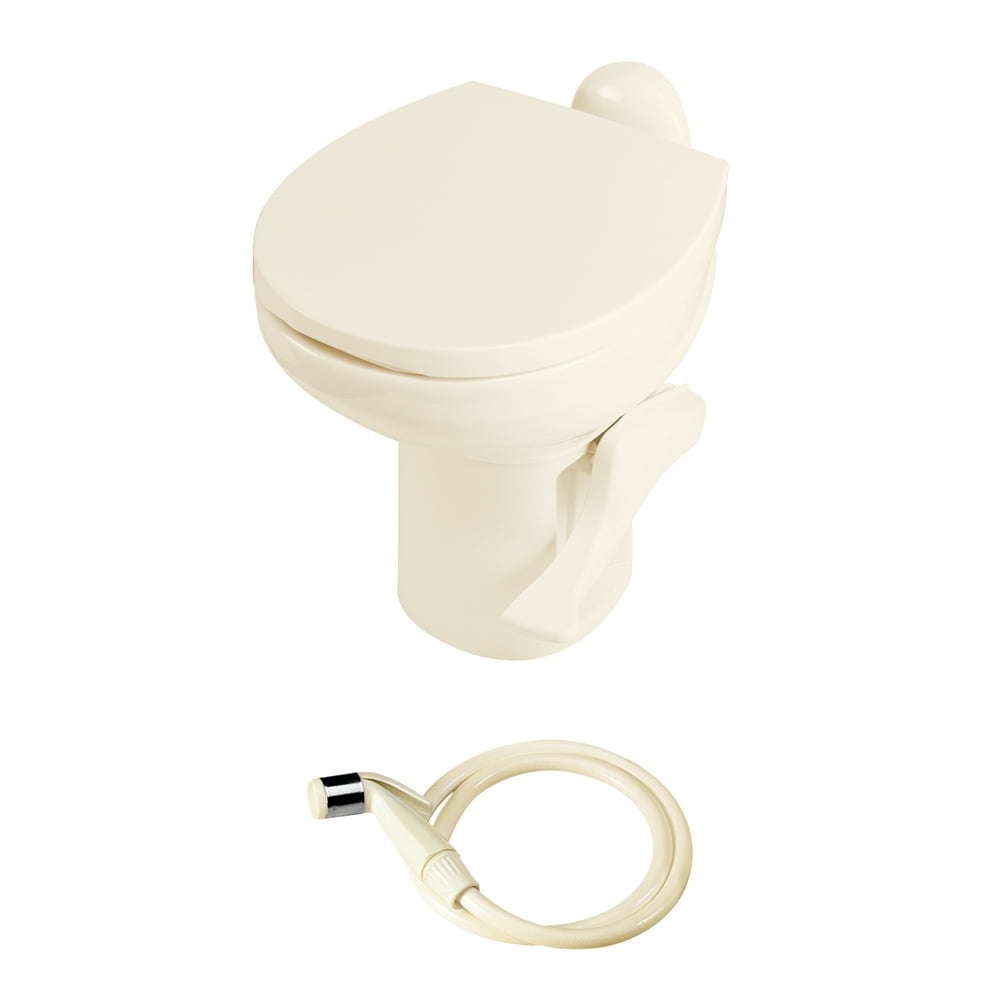 Thetford Aqua-Magic Style II RV Toilet w/ Hand Sprayer, High, Bone ...