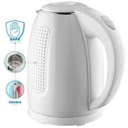 Farberware Stainless Steel 1.7 Liter Electric Tea Kettle, Silver ...