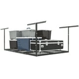 FLEXIMOUNTS Heavy Duty Adjustable Metal Wire Shelving Overhead Garage ...