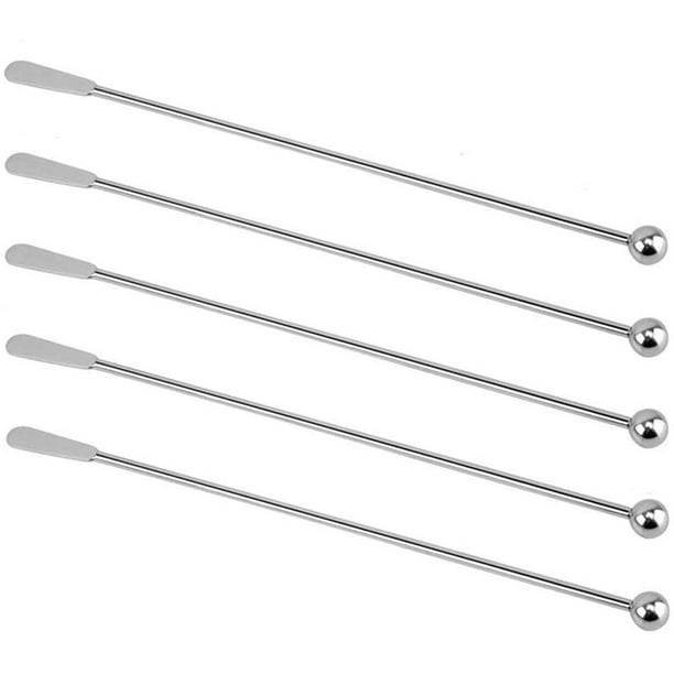 Stainless Steel Coffee Beverage Stirrers Stir Cocktail Drink Swizzle ...
