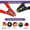 2PCS Battery Jumper Cable Clamps, Heavy Duty Pure Copper Alligator ...