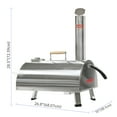 WhizMax Portable 12" Outdoor Fired Pizza Oven - Stainless Steel Pizza ...