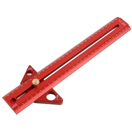 Woodworking Track Ruler, Clear Scale Wood Measuring Angle Ruler ...