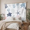 Blue Red Coastal Tapestry for Bedroom Wall Hanging Tapestry, Nautical ...