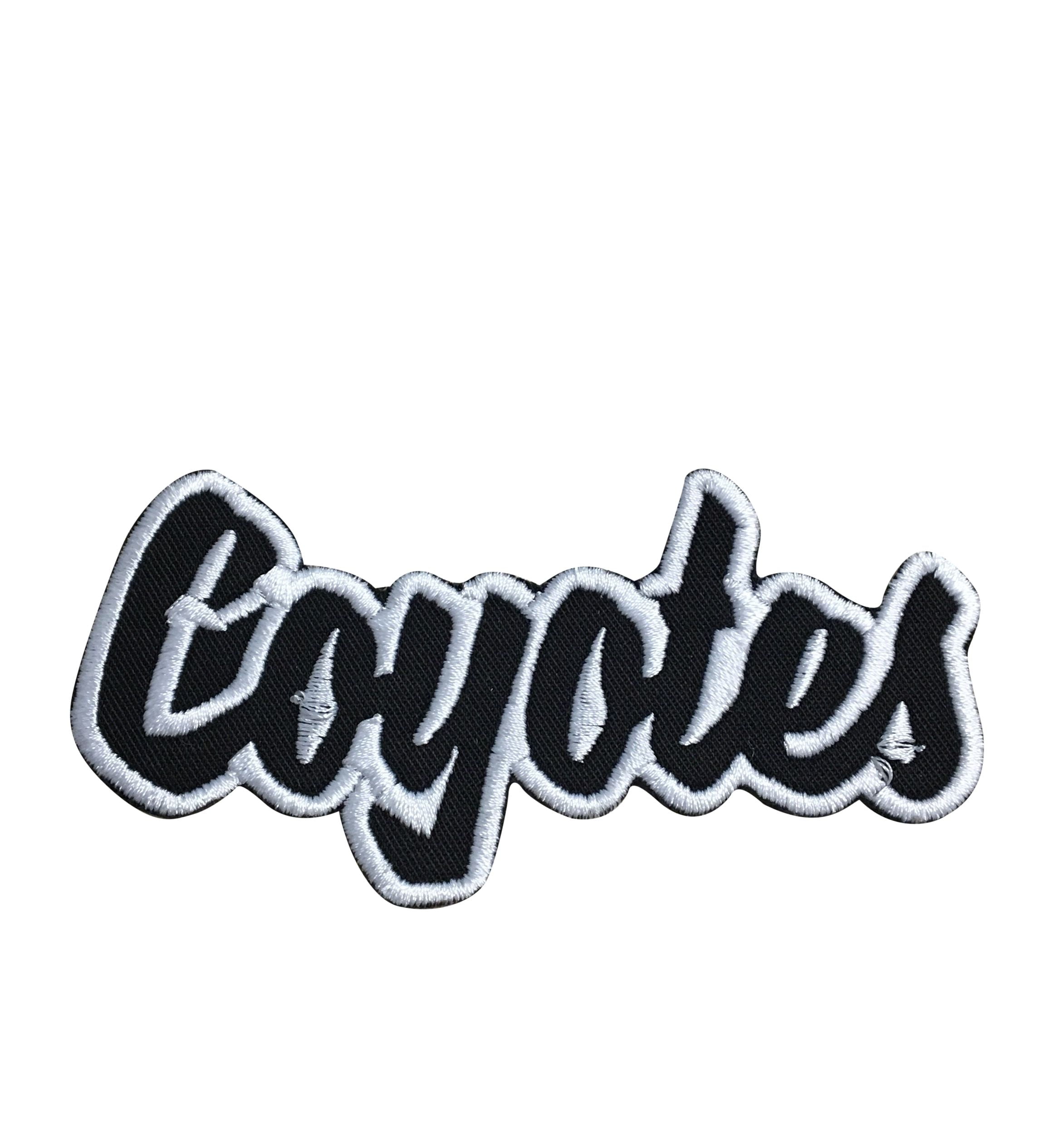 Coyotes - Black/White - Team Mascot - Words/Names - Iron on Applique ...