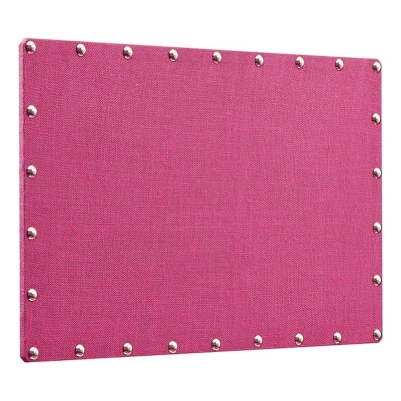 Linon Burlap Office Bulletin Board in Hot Pink - Walmart.com