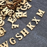 200PCS Small Wooden Craft Alphabet Letters, Log Letter-Shape Natural ...