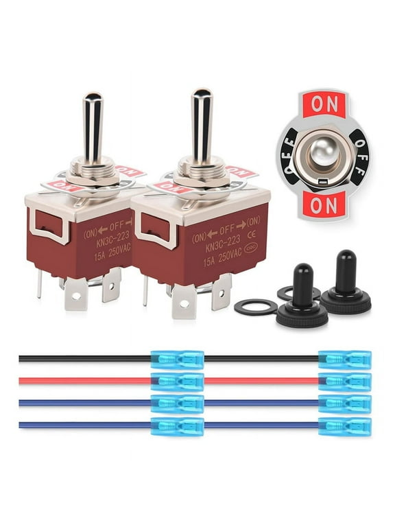 Seachoice 3-Position Toggle Switch with 3 Screw Terminals On/Off/On ...