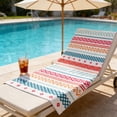 Bohemian Geometric Bath Towel, Soft Absorbent Fabric, Fade Resistant ...