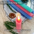 Beeswax Taper Candles, 9" Long Candlesticks, Dripless & Unscented, 4 ...