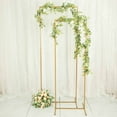 Efavormart 5.5ft Gold Metal Frame Wedding Arch, Rectangular Backdrop ...
