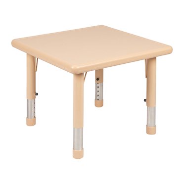 Adjustable Height Rectangular Plastic Activity Table, Green - Walmart.com