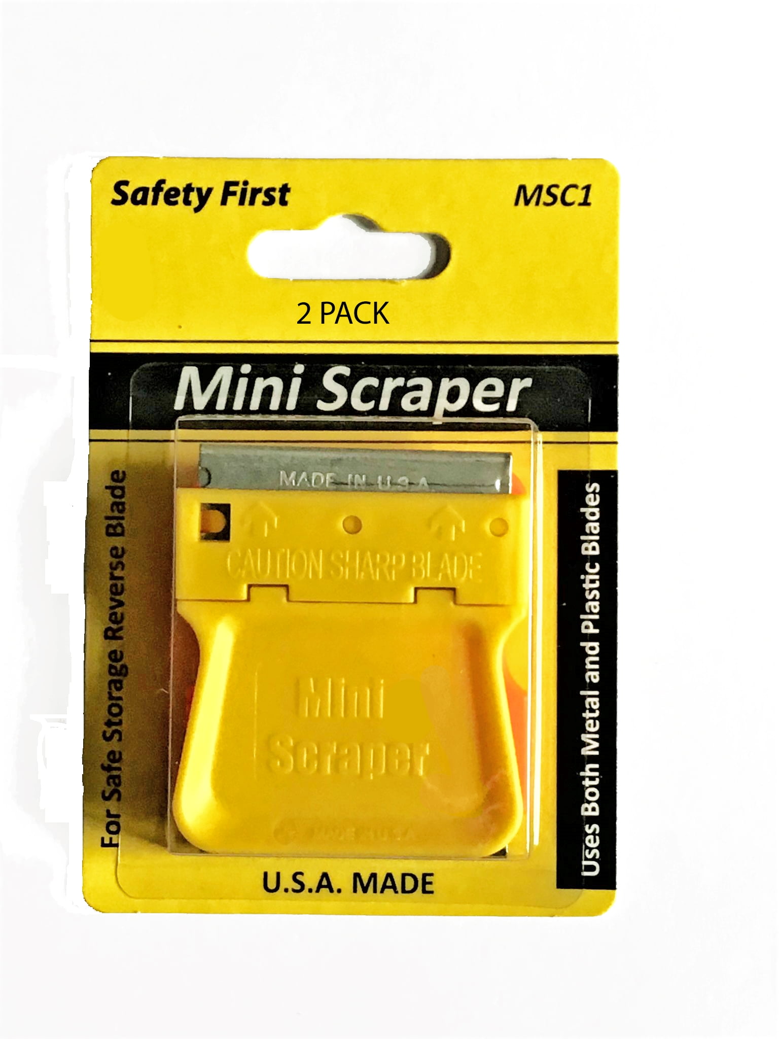 Mini Scrapers With Metal Blade Carded 2 Pack U.S. Made - Walmart.com