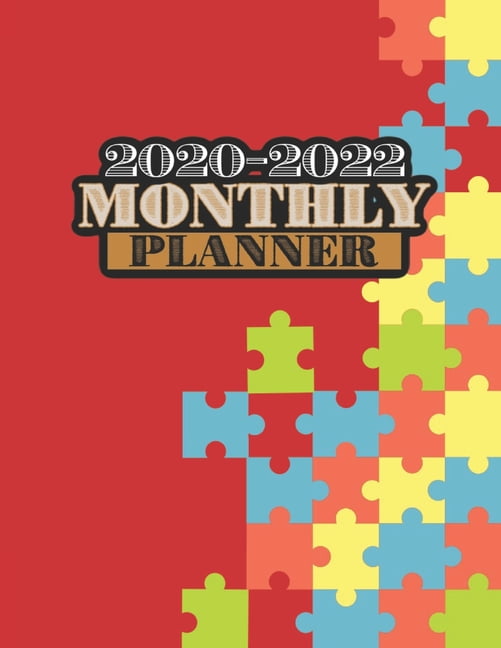 2020-2022 Monthly Planner: Autism Awareness Design: 36-Month Calendar 3 ...