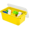 Storex Small Cubby Bin 5 Pack Color Classroom Yellow Style With Clear