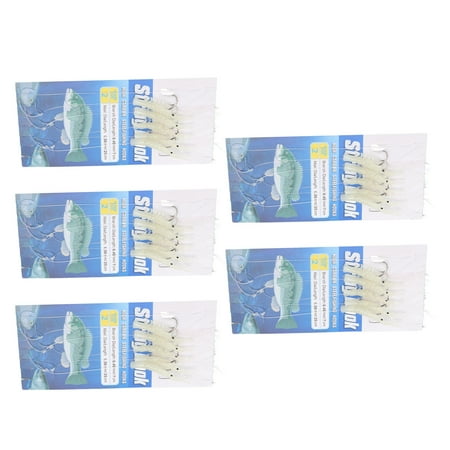 Luminous Fish Lure Rigs,5 Pack Luminous Fishing Luminous Shrimp Lure ...
