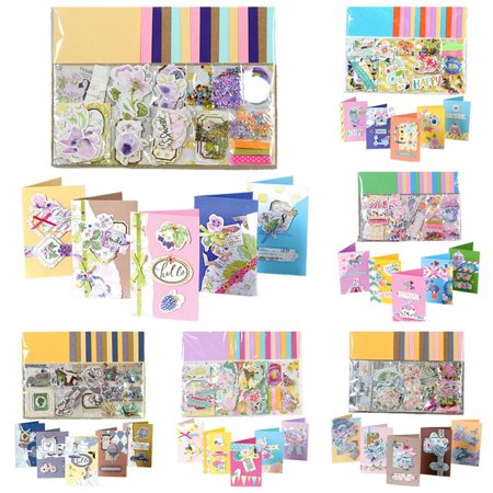 Tongliya 1-Piece Set of Paper Colored Handmade Greeting Cards DIY ...