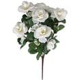 Artificial Azalea Branch 7 Heads White 32cm for Outdoor Indoor Garden ...