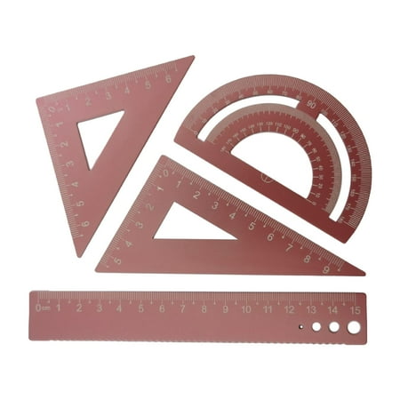 DIY Math Geometry Kit Protractor Compass Set Triangle Ruler Ruler ...