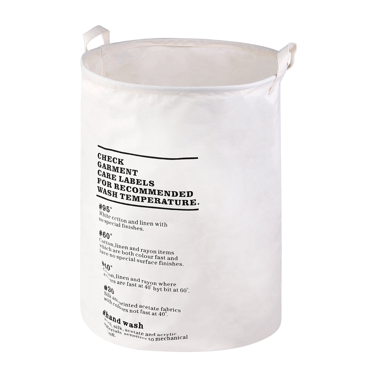 Jupean Laundry Basket, Collapsible Fabric Laundry Bag, Foldable Laundry ...