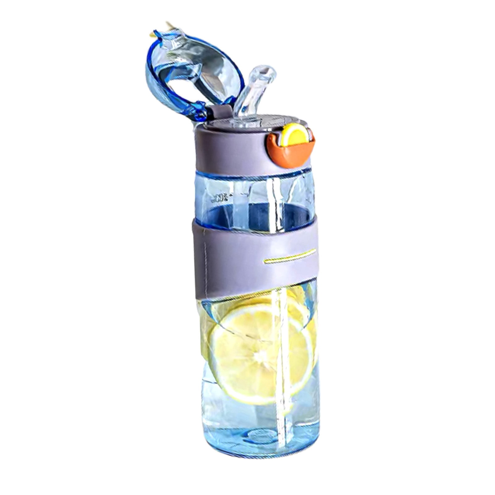 Water Bottle with Straw, 520ml Plastic Water Bottle with Leak Proof ...