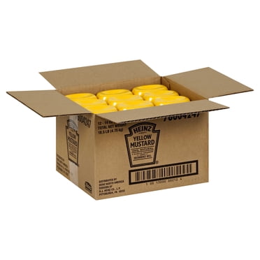 Heinz 100% Natural Yellow Mustard14 oz Bottles (Pack of 12) - Walmart.com